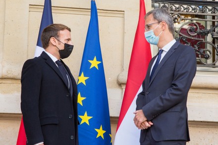 French President Emmanuel Macron Signs Book Editorial Stock Photo ...