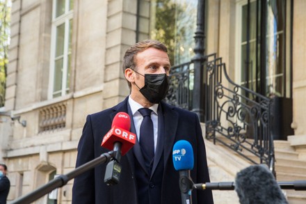 French President Emmanuel Macron Signs Book Editorial Stock Photo ...