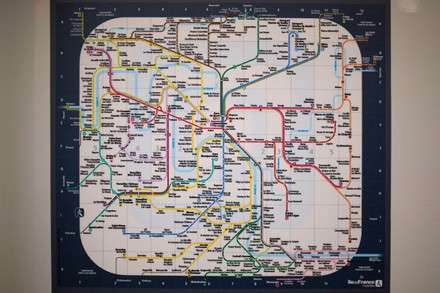 Ratp Plan Subway Paris Picture Taken Editorial Stock Photo - Stock ...