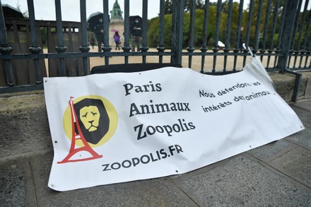 Association Zoopolis Demonstrated Front Jardin Des Editorial Stock ...