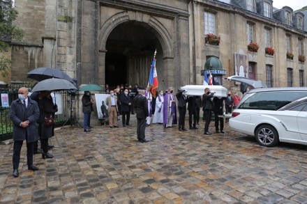Coffin Funeral Ceremony French Actor Singer Editorial Stock Photo ...