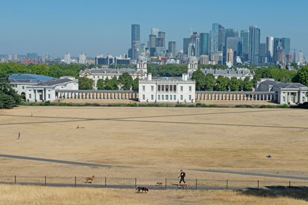 Dry Parched Greenwich Park London Drought Editorial Stock Photo - Stock ...