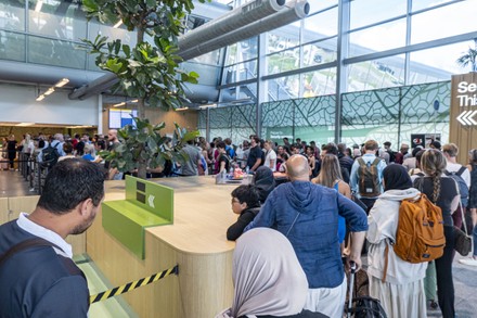 Waiting Times Fluctuate Dutch Airports During Editorial Stock Photo ...