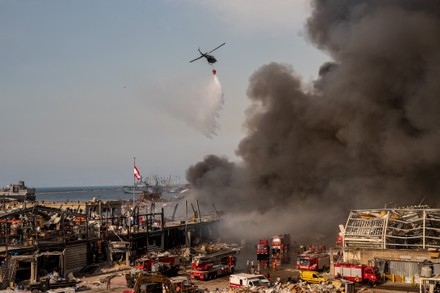 __COUNT__ imágenes de Huge Fire at Port Weeks After Blast - Beirut ...