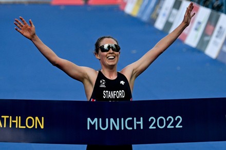Britains Non Stanford Celebrates While Crossing Editorial Stock Photo ...
