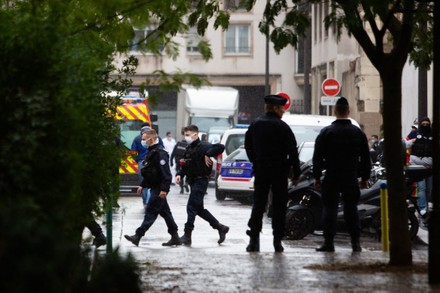 French Police Forces Gendarmerie Gather Scene Editorial Stock Photo ...