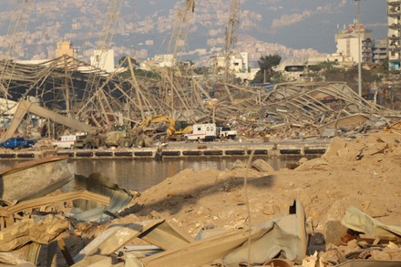 Genaral View Destroyed Port Beirut Lebanon Editorial Stock Photo ...