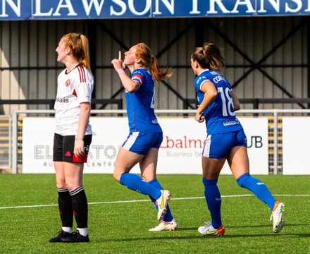Rangers Womens Defender Kathryn Hill Celebrates Editorial Stock Photo ...