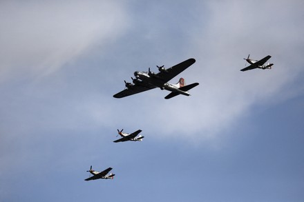 Wwii Military Planes Fly Over Us Editorial Stock Photo - Stock Image ...