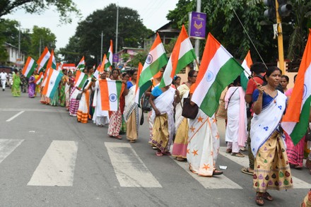 People Participate Prabhat Feri Organised Part Editorial Stock Photo ...