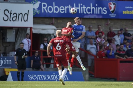 Portsmouth Defender Joe Rafferty During Efl Editorial Stock Photo ...