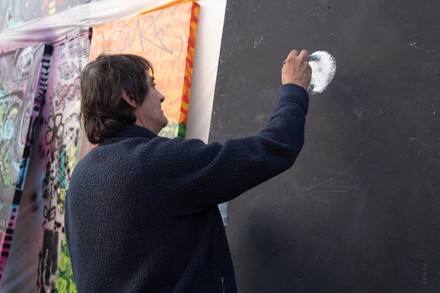 Street Artist Seen Street Art Performance Editorial Stock Photo - Stock ...