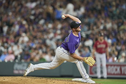 Colorado Pitcher Lucas Gilbreath 58 Throws Editorial Stock Photo ...
