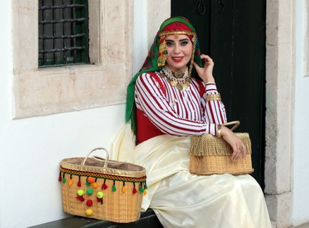 Tunisian Woman Wears Traditional Veil Called Editorial Stock Photo ...