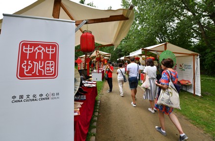 People Visit Chinese Exhibition Booths During Editorial Stock Photo ...