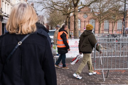 People Wait Line Before Entering Wazemmes Editorial Stock Photo - Stock ...