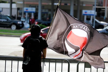 Member Antifa Covered Heavy Black Mask Editorial Stock Photo - Stock ...