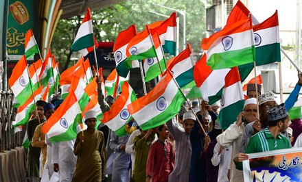Members Muslim Community Hold Tiranga Rally Editorial Stock Photo ...