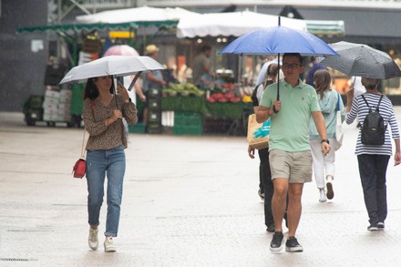 Wet weather, Bromley, South East London, UK - 16 Aug 2022 Stock ...