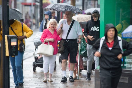 Wet weather, Bromley, South East London, UK - 16 Aug 2022 Stock ...