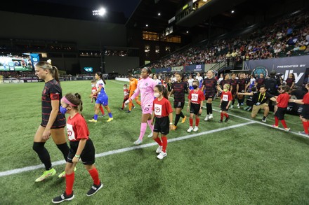 Marissa Everett Portland Thorns Scores Celebrates Editorial Stock Photo ...