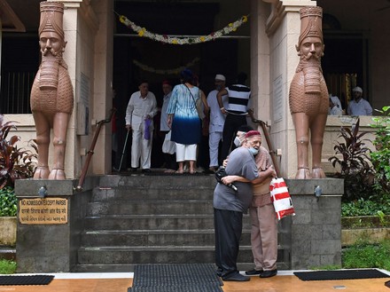 Parsi Men Seen Hugging Each Other Editorial Stock Photo - Stock Image ...