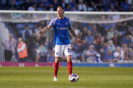 Portsmouth Defender Michael Morrison During Efl Editorial Stock Photo ...