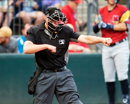 Umpire Paul Clemons Makes Call Game Editorial Stock Photo - Stock Image ...