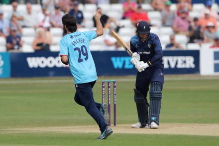 Shane Snater Essex Celebrates Taking Wicket Editorial Stock Photo ...