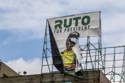 Banner Bearing Image Presidentelect William Ruto Editorial Stock Photo ...