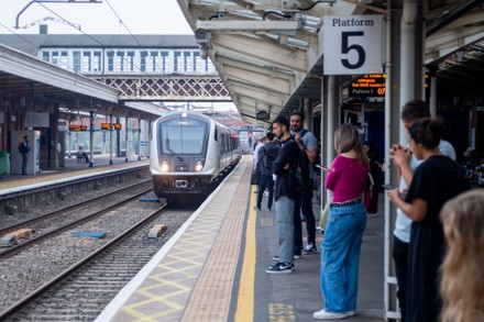 Elizabeth Line Train Passes Through Slough Editorial Stock Photo ...