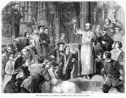 Recantation Archbishop Cranmer St Marys Church Editorial Stock Photo ...