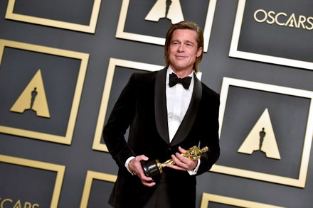 Brad Pitt Winner Best Actor Supporting Editorial Stock Photo - Stock Image | Shutterstock