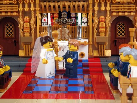 Lego Minitures Prince His Bride Altar Editorial Stock Photo - Stock ...