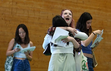 Students Receive Their Alevel Results School Editorial Stock Photo ...