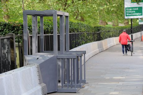 Security Barriers Royal Wedding Editorial Stock Photo - Stock Image ...