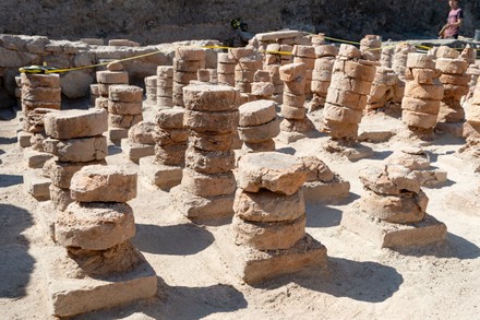 Pillars Roman Military Bath Complex Shown Editorial Stock Photo - Stock ...