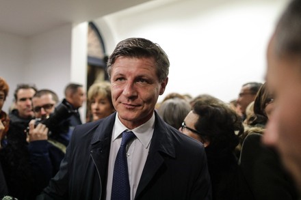 Nicolas Florian Mayor Bordeaux Candidate Municipal Editorial Stock ...