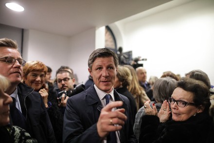 Nicolas Florian Mayor Bordeaux Candidate Municipal Editorial Stock ...