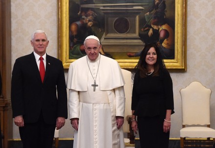 Pope Francis Meets Us Vice President Editorial Stock Photo - Stock ...