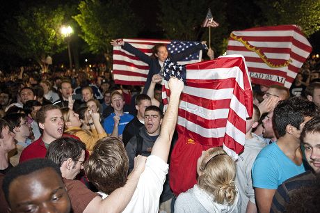 People Celebrate Outside Gates White House Editorial Stock Photo ...