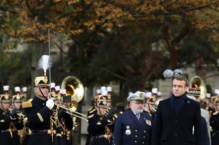 French President Emmanuel Macron Official Inauguration Editorial Stock ...