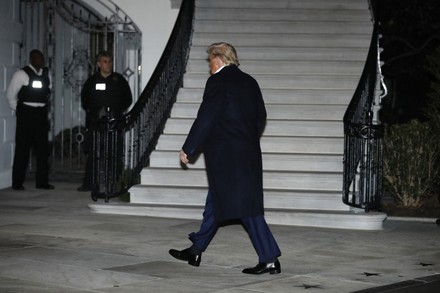 Us President Donald Trump Walks On Editorial Stock Photo - Stock Image ...