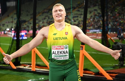 Mykolas Alekna Lithuania Celebrates After Winning Editorial Stock Photo ...