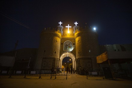Monastery Our Lady Muharraq Mount Qusqam Editorial Stock Photo - Stock ...