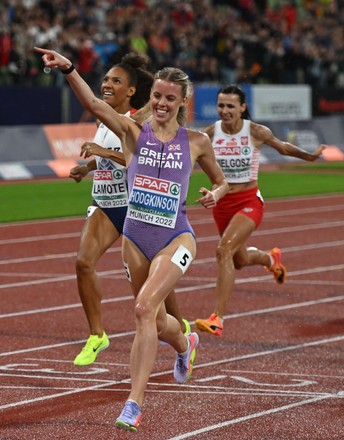 Keely Hodgkinson Great Britain Celebrates After Editorial Stock Photo ...