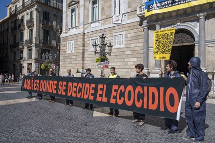 Activists Seen Holding Banner Slogan This Editorial Stock Photo - Stock ...