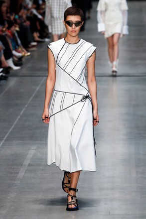 Model Walks Runway Sportmax Show During Editorial Stock Photo - Stock ...
