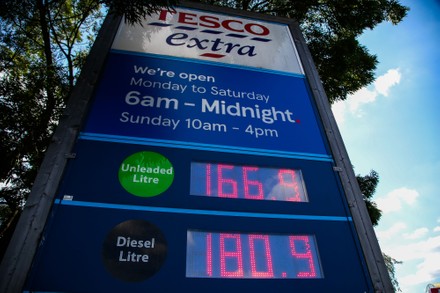 Tesco Extra Petrol Station Colney Hatch Editorial Stock Photo - Stock ...