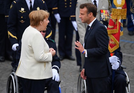 French President Emmanuel Macron German Chancellor Editorial Stock ...